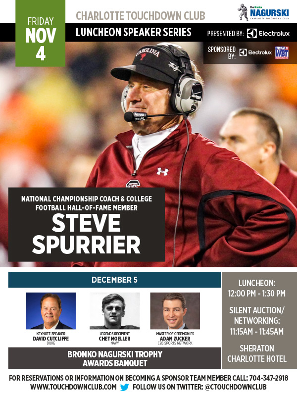 spurrier_email_blast-2 | Charlotte Touchdown Club